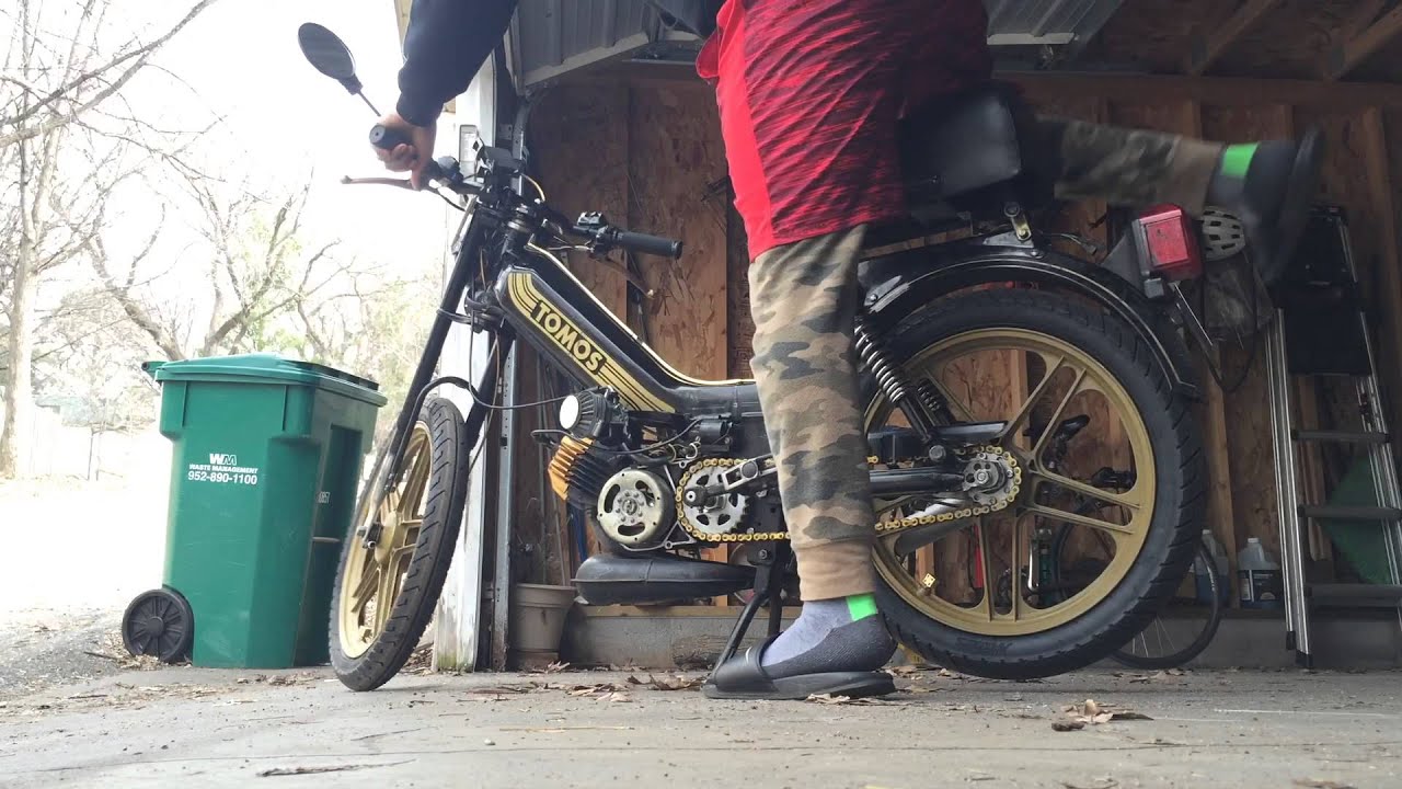 Tomos A3 Golden Bullet Start - YouTube