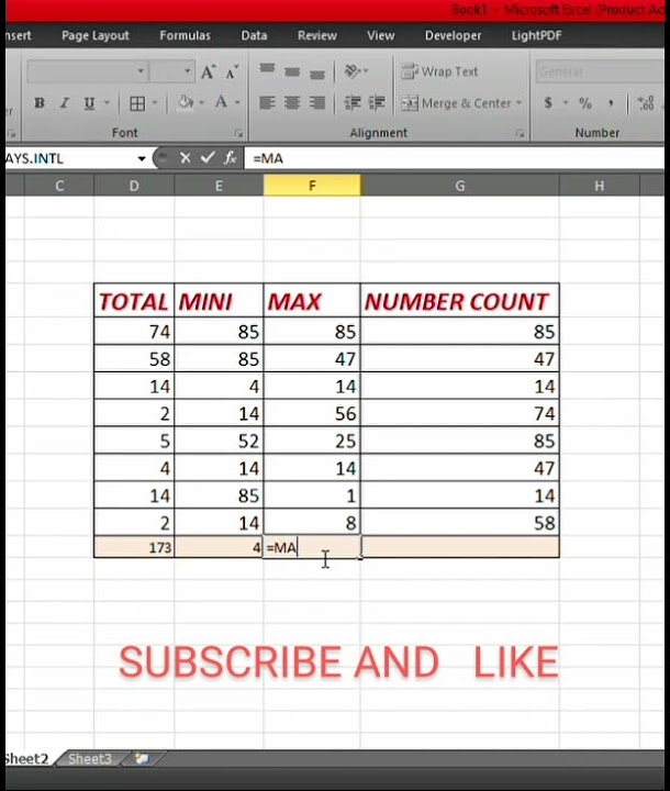Shorts Smart Learn More Excel Me Sum Min Max Count Number Kaise Nikale Learnmore Youtube