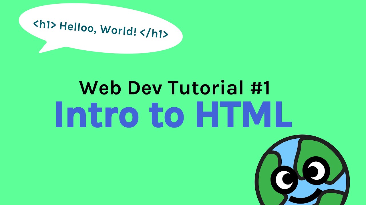 Intro to HTML - Making an ugly site | Web Development Tutorial #1 - YouTube