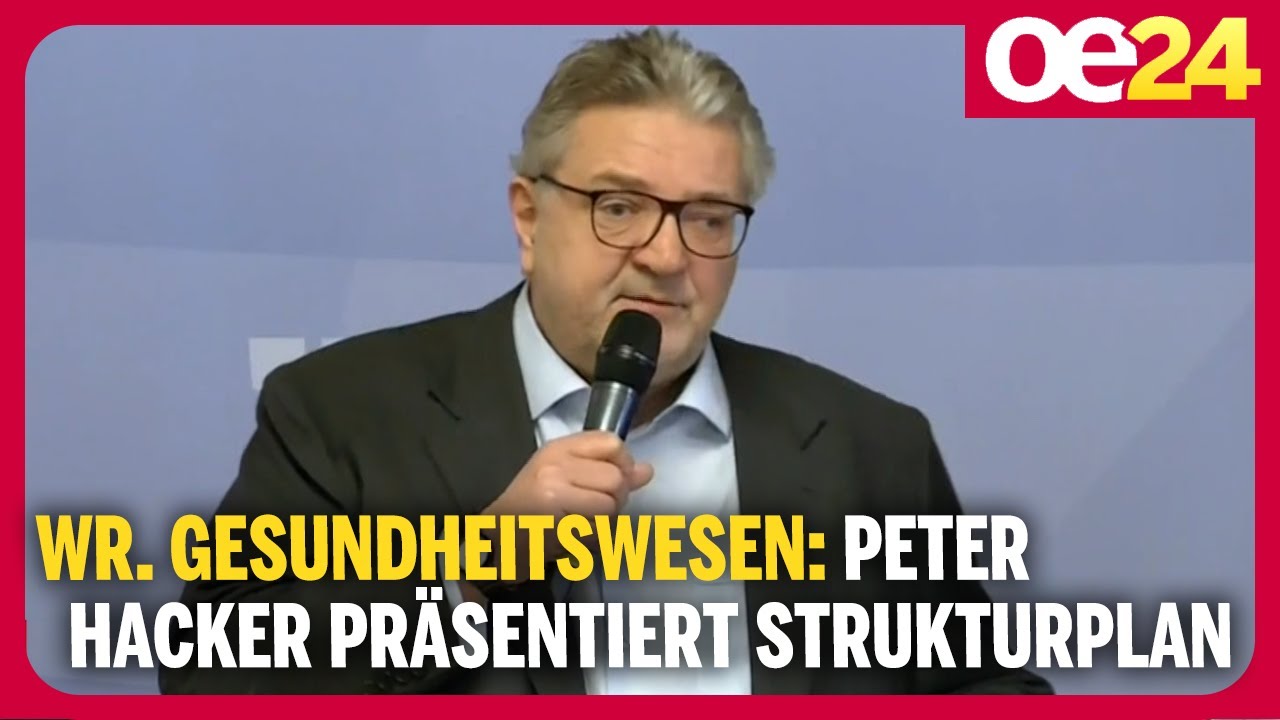 Wr. Gesundheitswesen: Peter Hacker präsentiert Strukturplan - YouTube