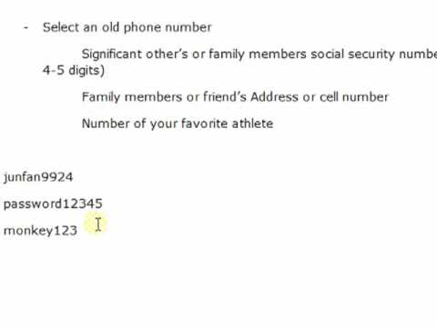 How-To Create Good Passwords that are Easy to Remember but Hard for ...