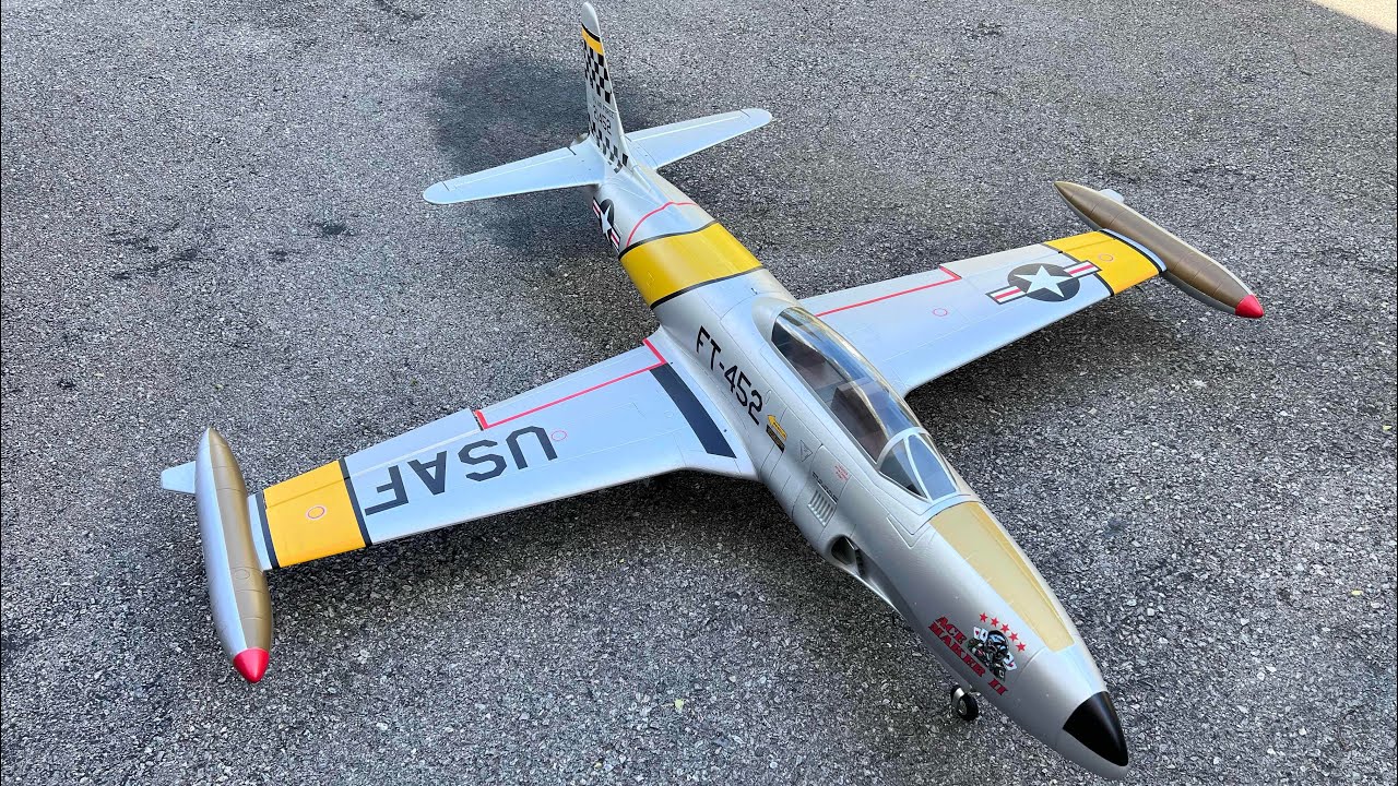 My second flight on the HSD 120mm edf T-33… - YouTube