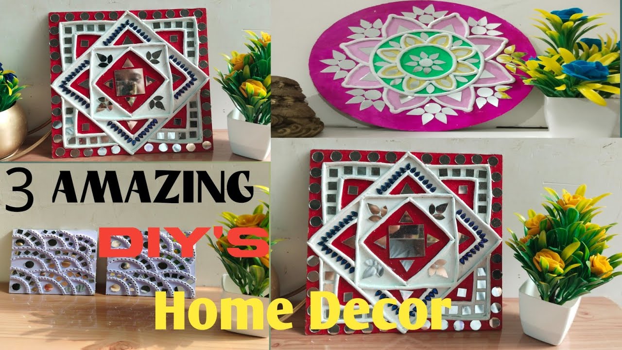 Transform Your Space with Mud Art|How to make Mud Mirror Art - YouTube