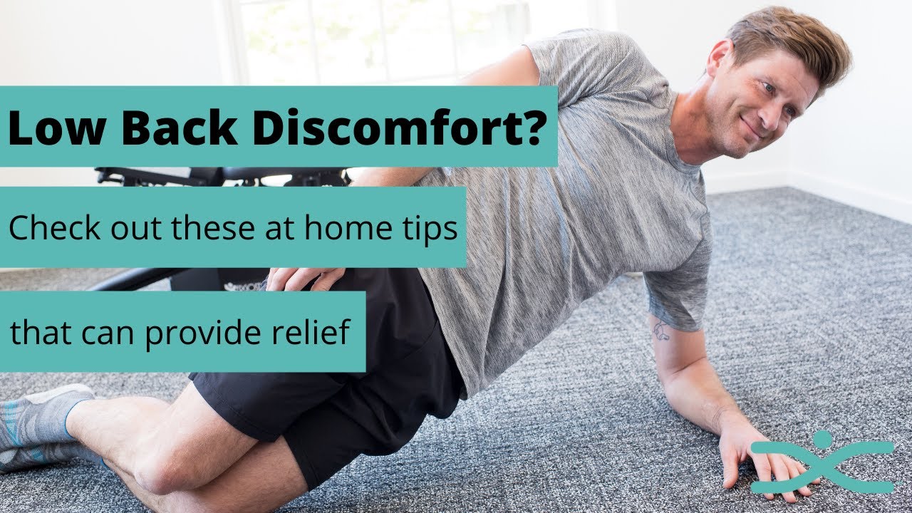 Glute engagement for low back pain - YouTube