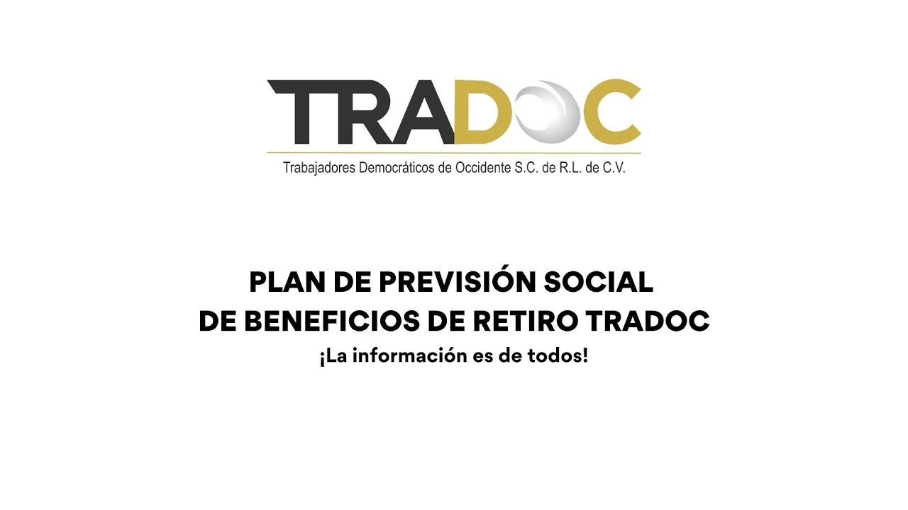 Información - Plan de Prevision Social TRADOC - YouTube