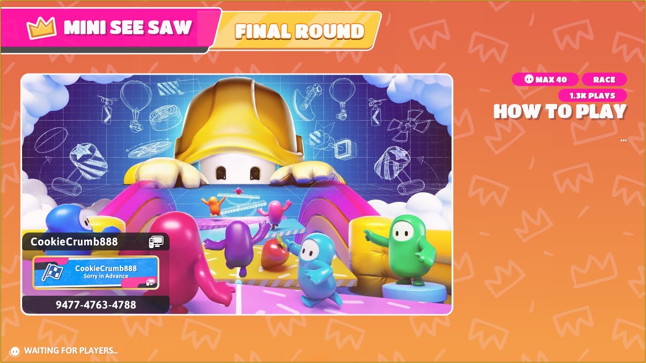 EP -37 Viewers Map Speed Run-Map Code -9477 4763 4788(MINI SEE SAW)|FALL GUYS CREATIVE MAPS ...