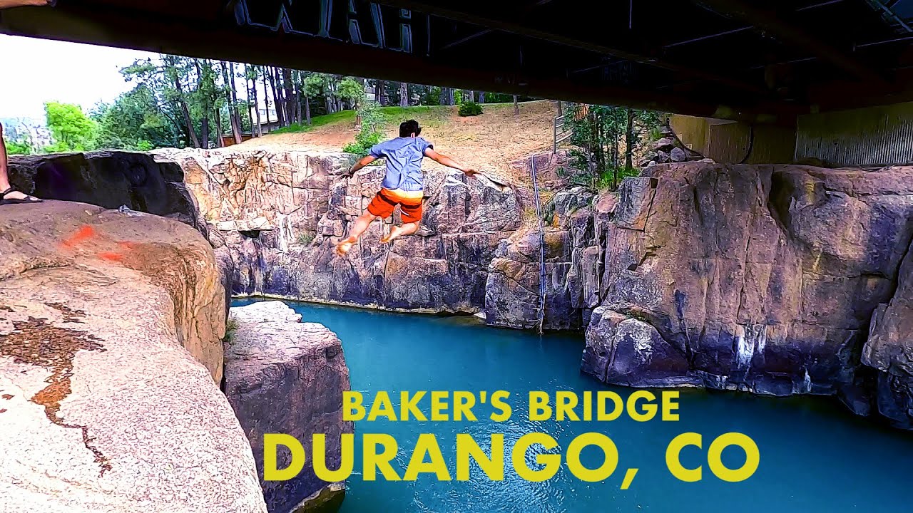 Cliff Jumping at Baker's Bridge in Durango, CO - YouTube