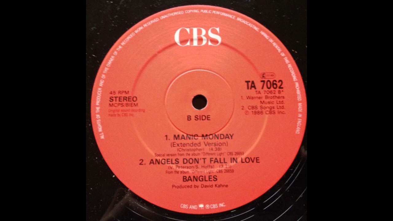 Manic Monday (Extended Version) - Bangles - YouTube
