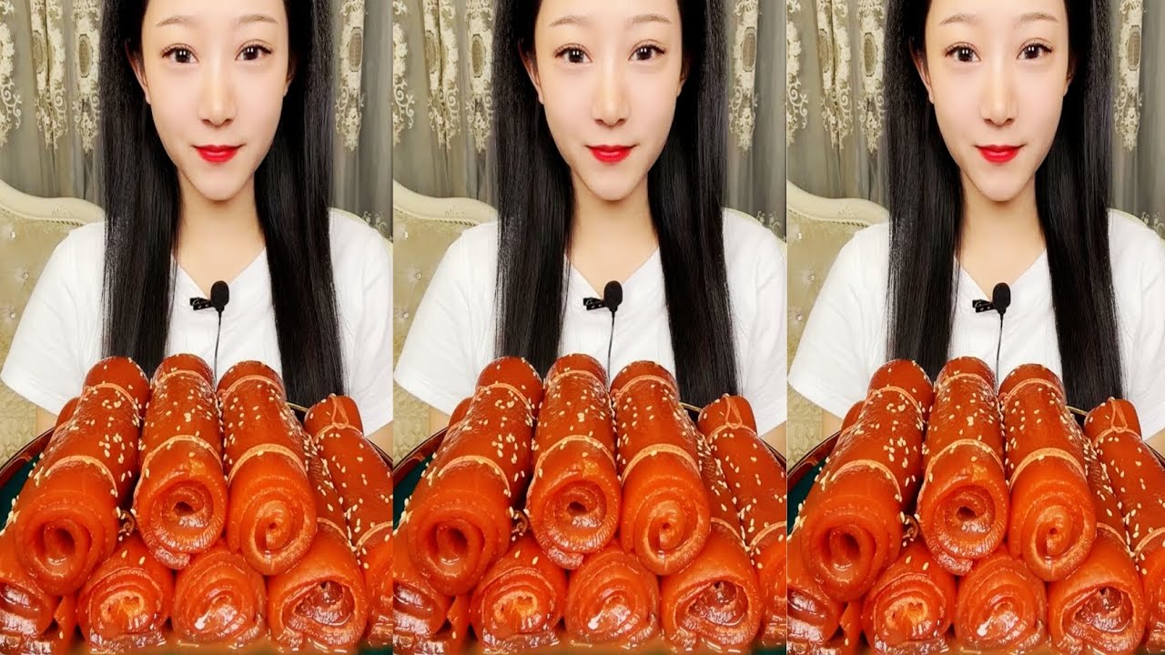 Eat steamed pork skin it has a sweet and delicious taste - YouTube