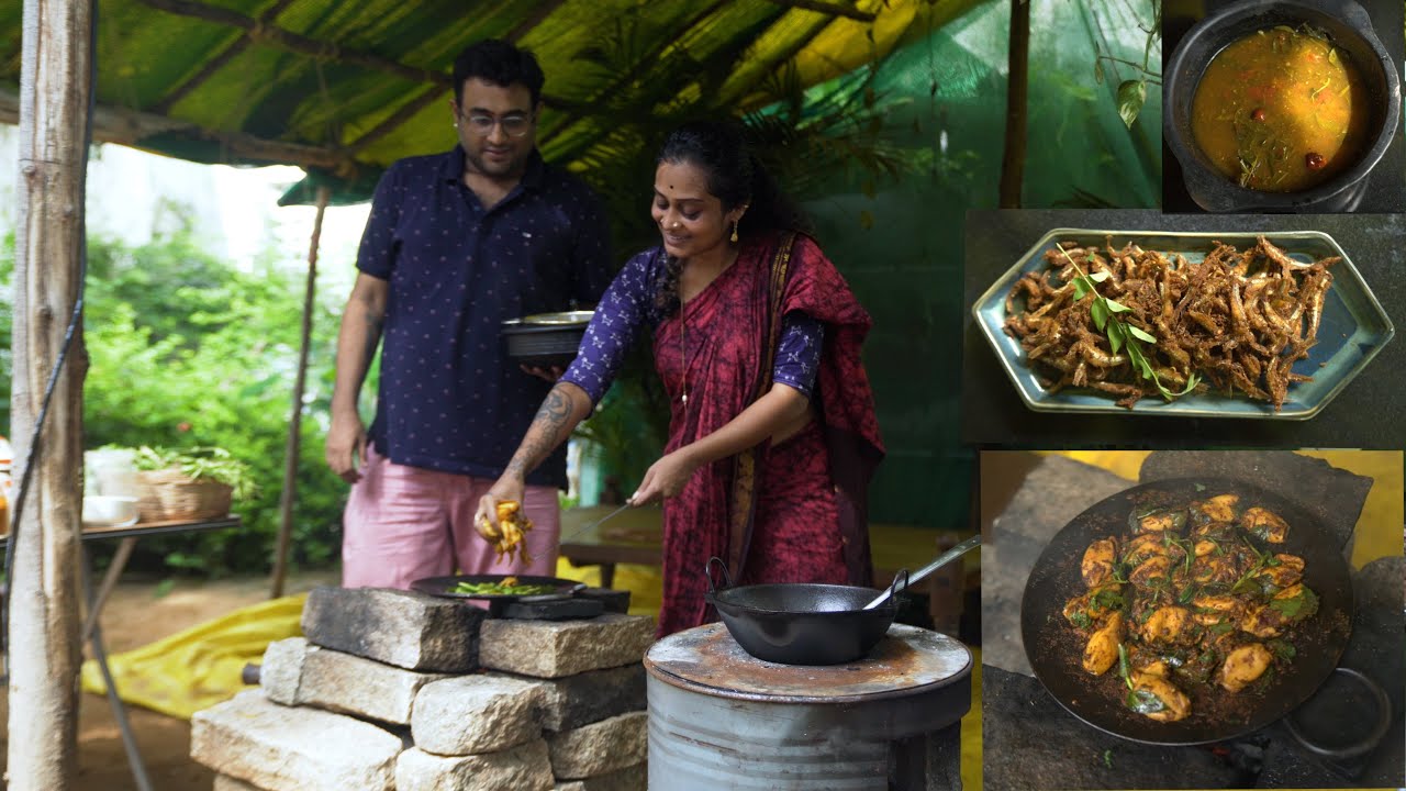 Nethili Fish Fry | Kanava Tawa Fry | Fried Anchovies | Pan Fried Squid ...