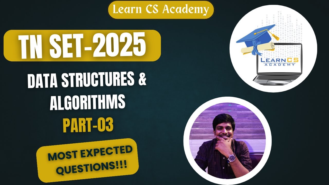 TN SET 2025 | Data Structures and Algorithms | Expected Questions ...