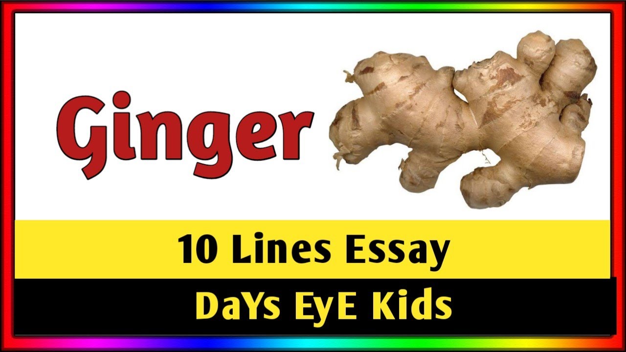 10 Lines Essay on "Ginger" | A Short Essay about "Ginger" | Herbal and ...