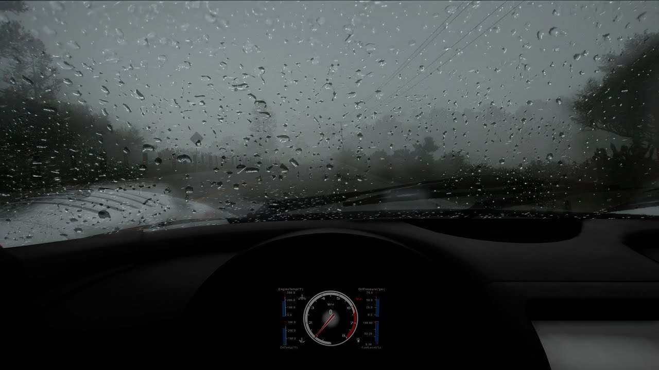 Rain Sounds for Total Relaxation — Real Rainfall on Car Roof Recorded ...