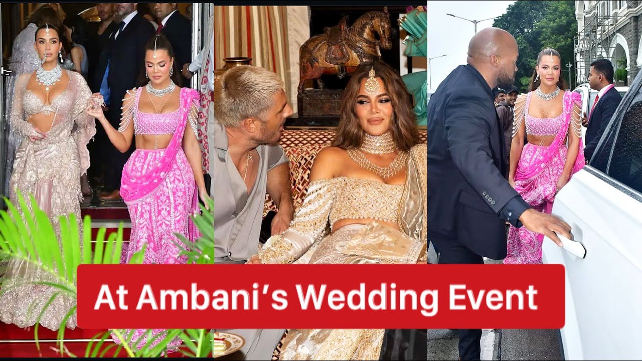 Kim and Khloe Kardashian dazzles in traditional Indian attires at ...
