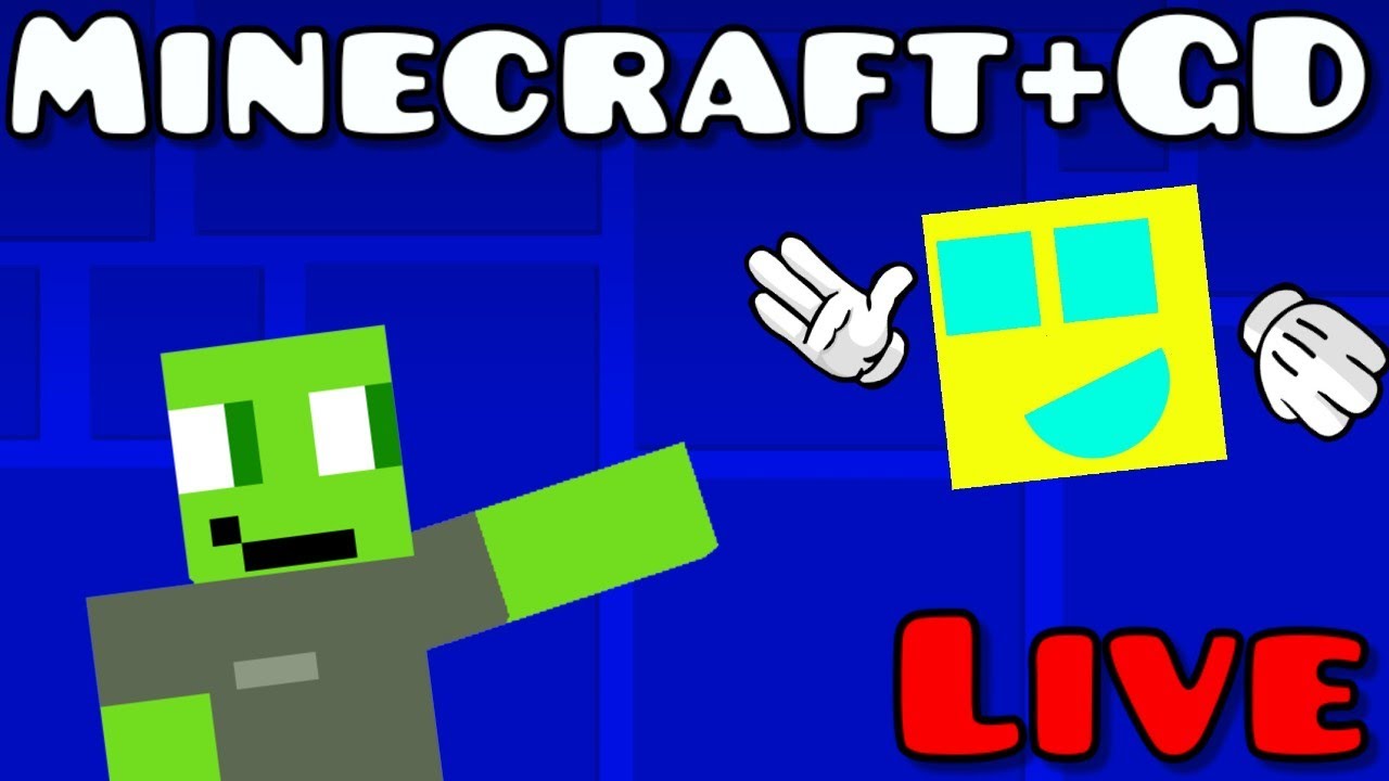 Playing Minecraft AND Geometry Dash LIVE!!! - YouTube