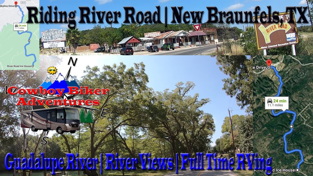 Ep #44 Riding River Road | New Braunfels, TX | Guadalupe River | River ...
