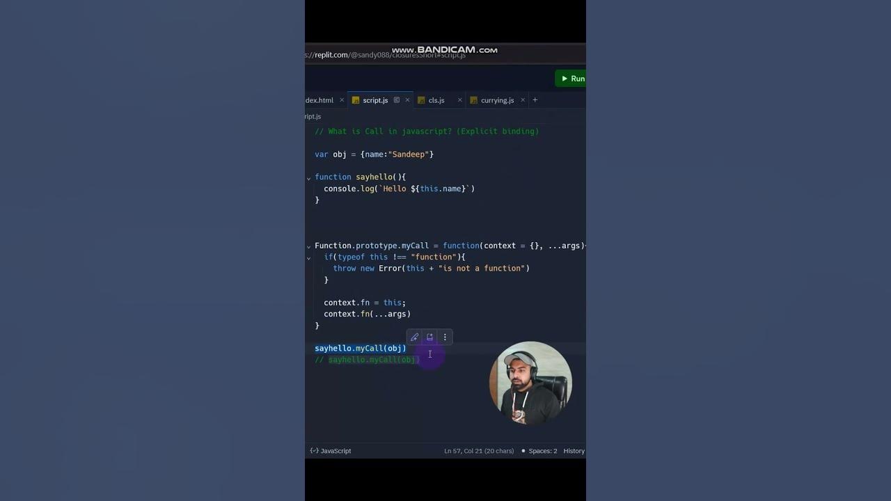 Creating Own Polyfill Of Call Method In Javascript Part2 Javascript Interviewquestions