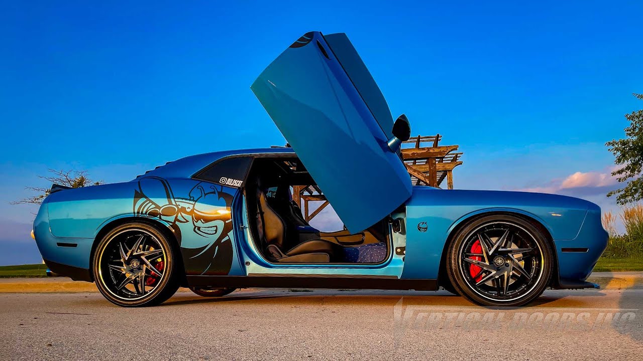 blu.dscat Dodge Challenger featuring Vertical Doors, Inc. door ...