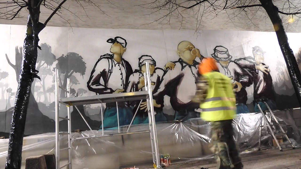 Amos Rex v01.2016 - Beamer, Nora Helsinki, Jr & Close - Graffiti wall ...