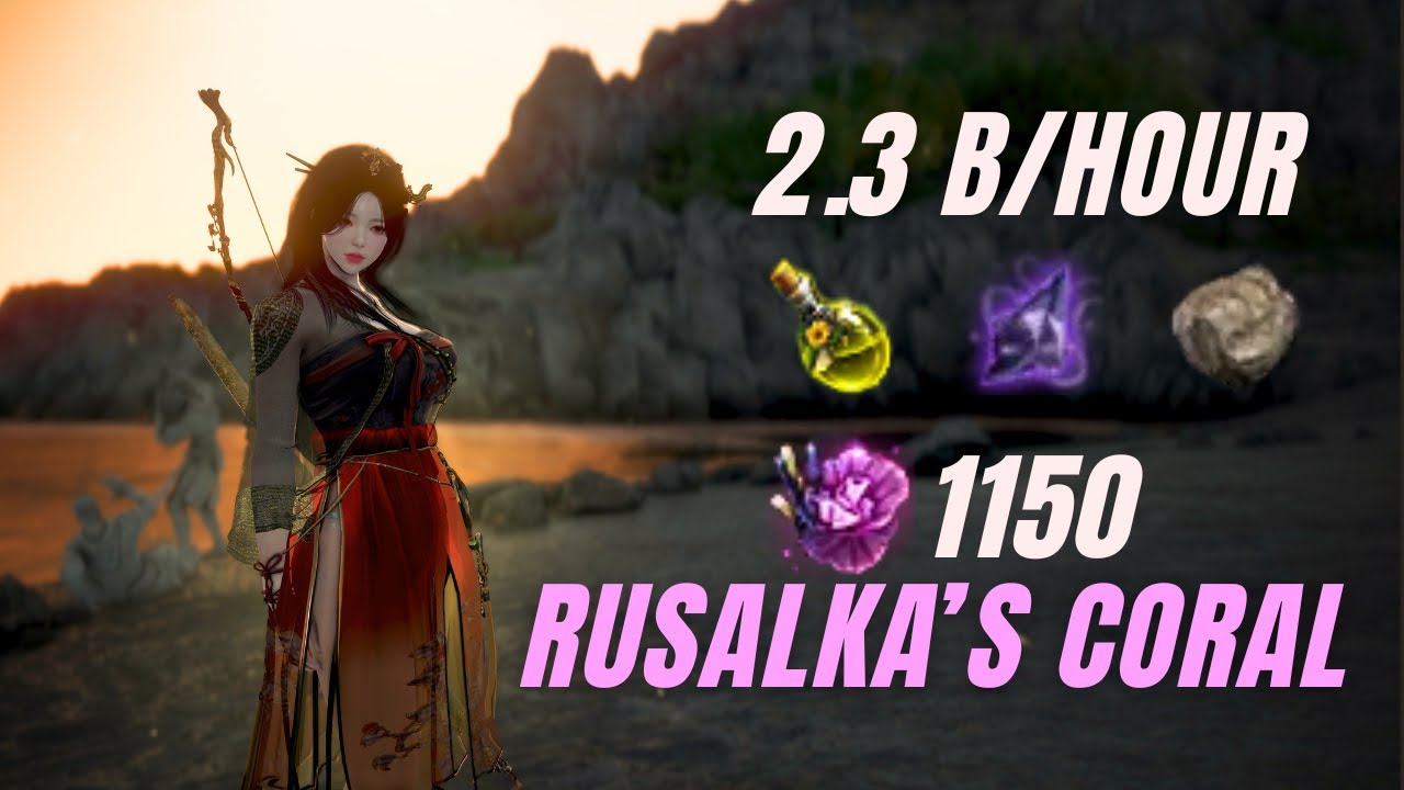 BDO Bunny's Rusalka's Coral Rotation | 1150 corals | 3k mastery - YouTube