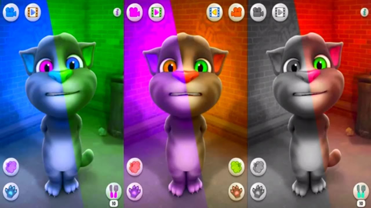 Learn Colors with Talking Tom Colors Reaction Funny Video For Kids Baby ...