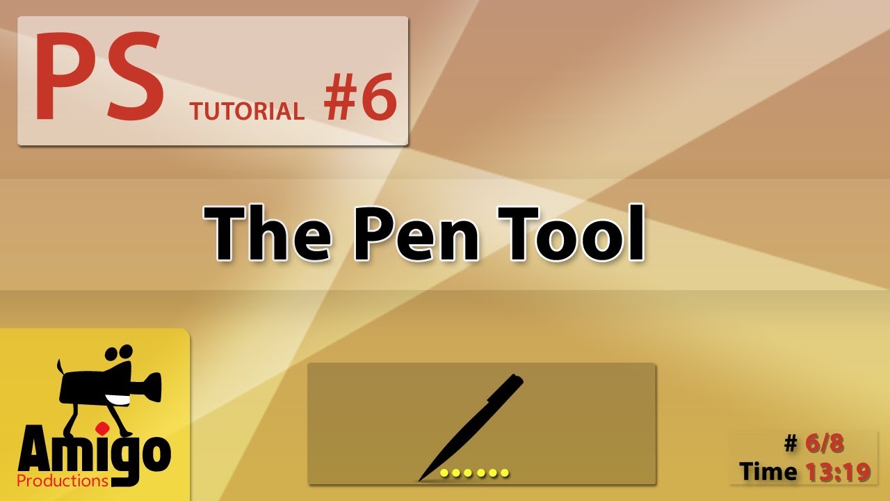 Photoshop Tutorial #6 - The Pen Tool. - YouTube
