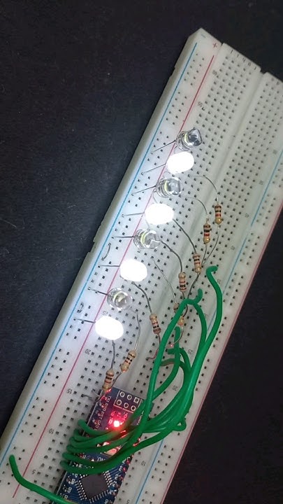 8 LED Chaser Using Arduino with Multiple Effects - YouTube