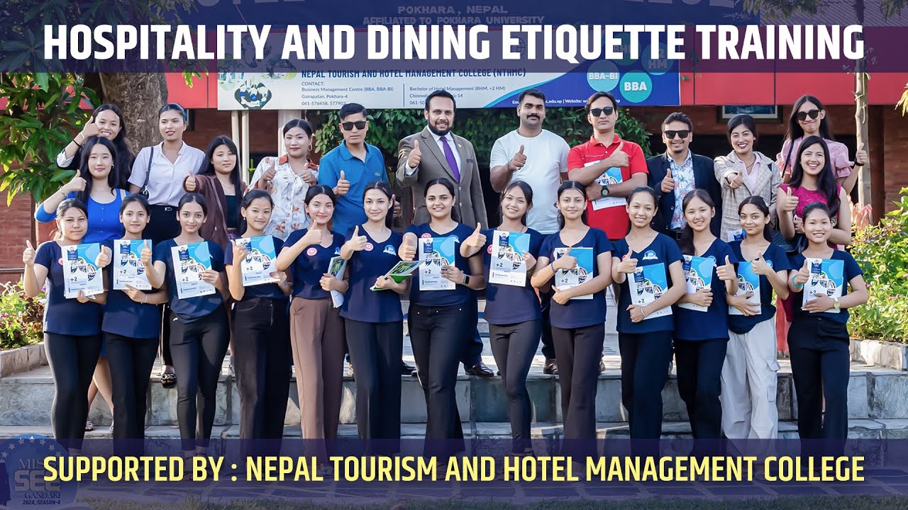 Miss SEE Gandaki 2024 || Hospitality and Dining Etiquette Training by ...