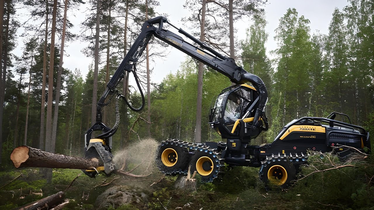 🚩Mega Machines Ponsse Scorpion King Working Hard in The Forrest FINLAND ...