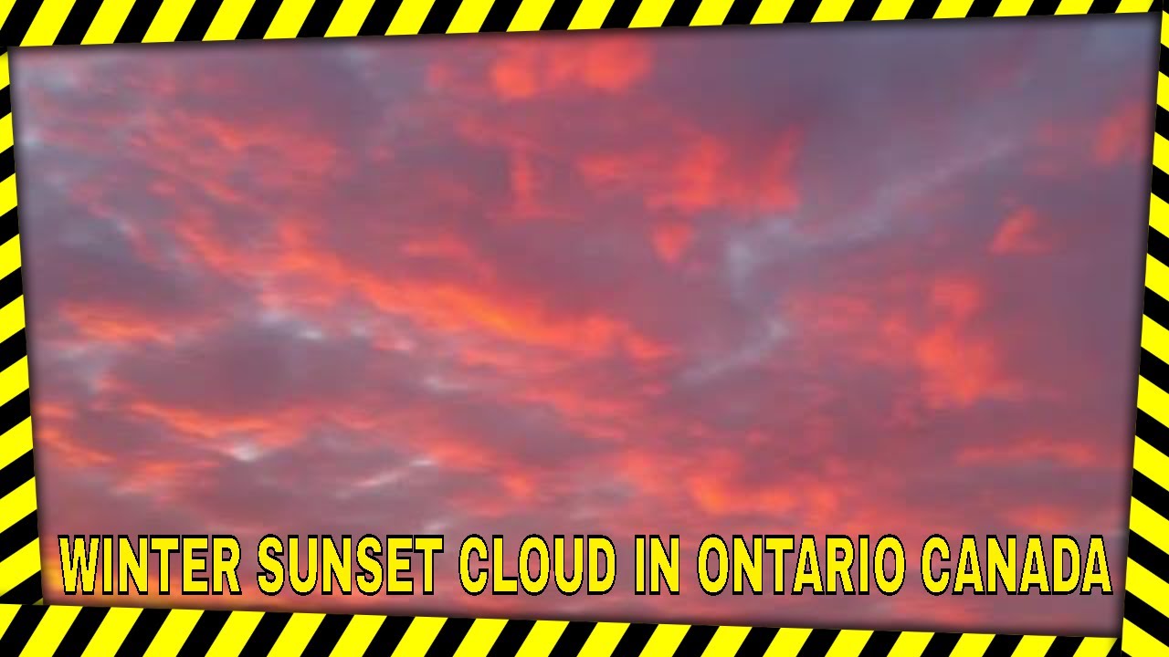 WINTER SUNSET IN CANADA - YouTube
