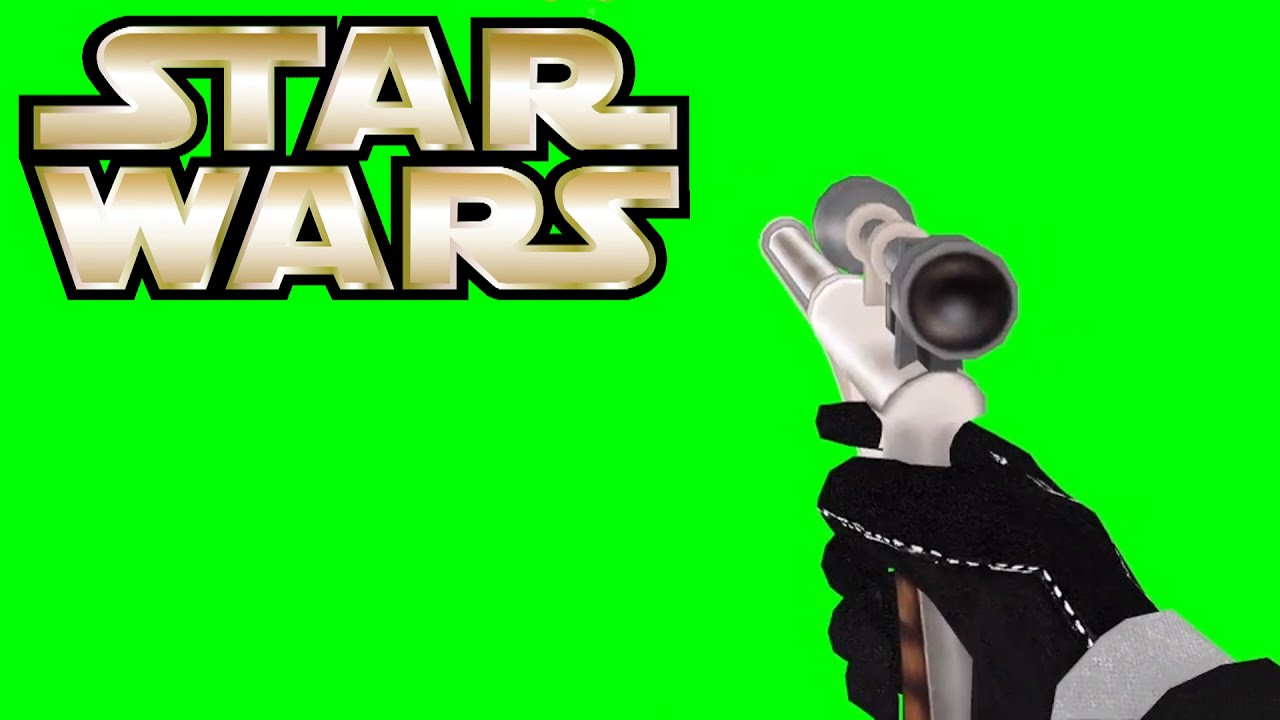 Star Wars LL-30 Blaster in First Person [GREEN SCREEN] - YouTube