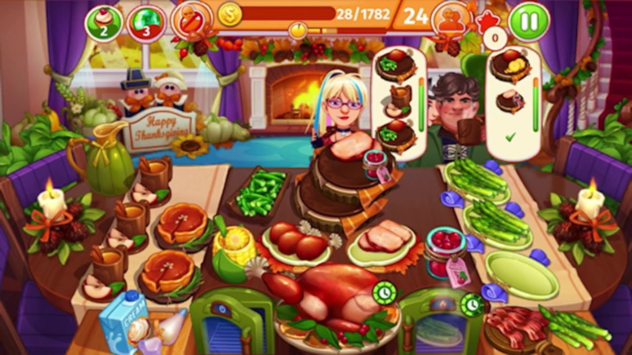 Cooking Craze Thanksgiving 2020 Extra Levels - YouTube