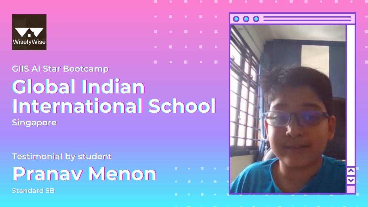 GIIS AI Star Bootcamp | Testimonial by student | Pranav Menon - YouTube