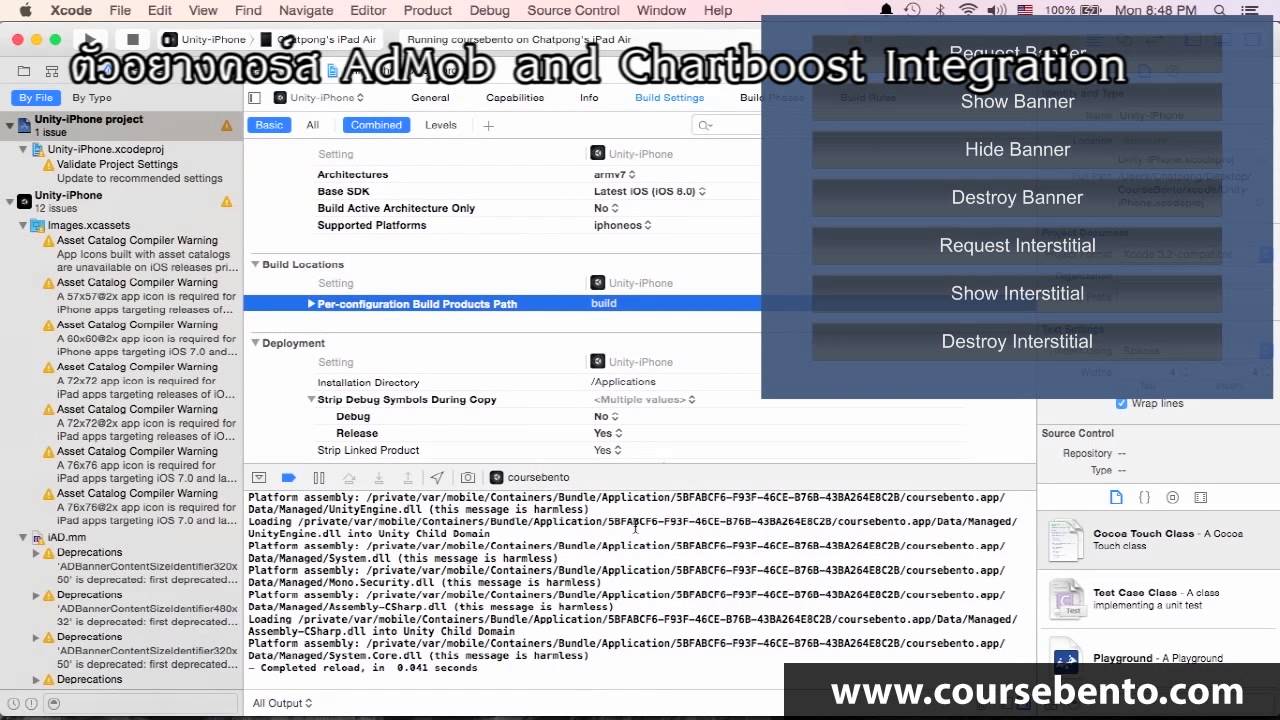 แนะนำคอร์ส AdMob and Chartboost Integration - YouTube