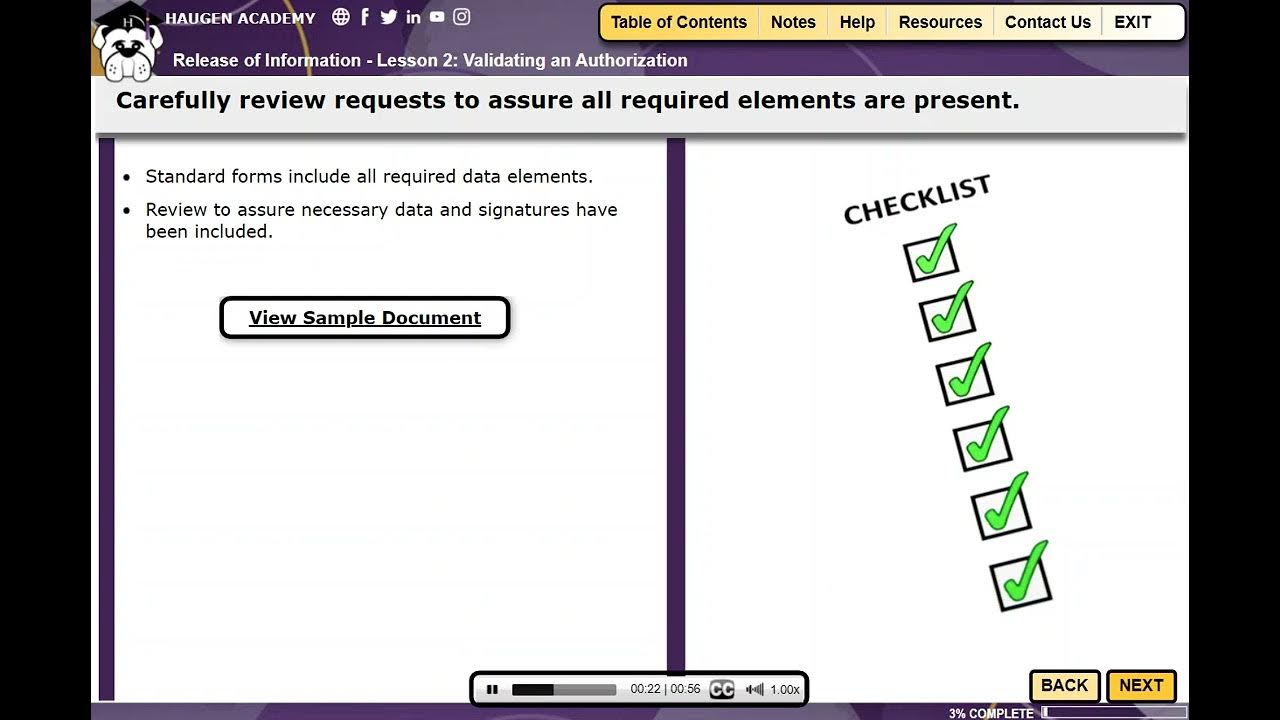 HCGTV: Haugen Academy Demo - Release of Information Part 1 Basics - YouTube