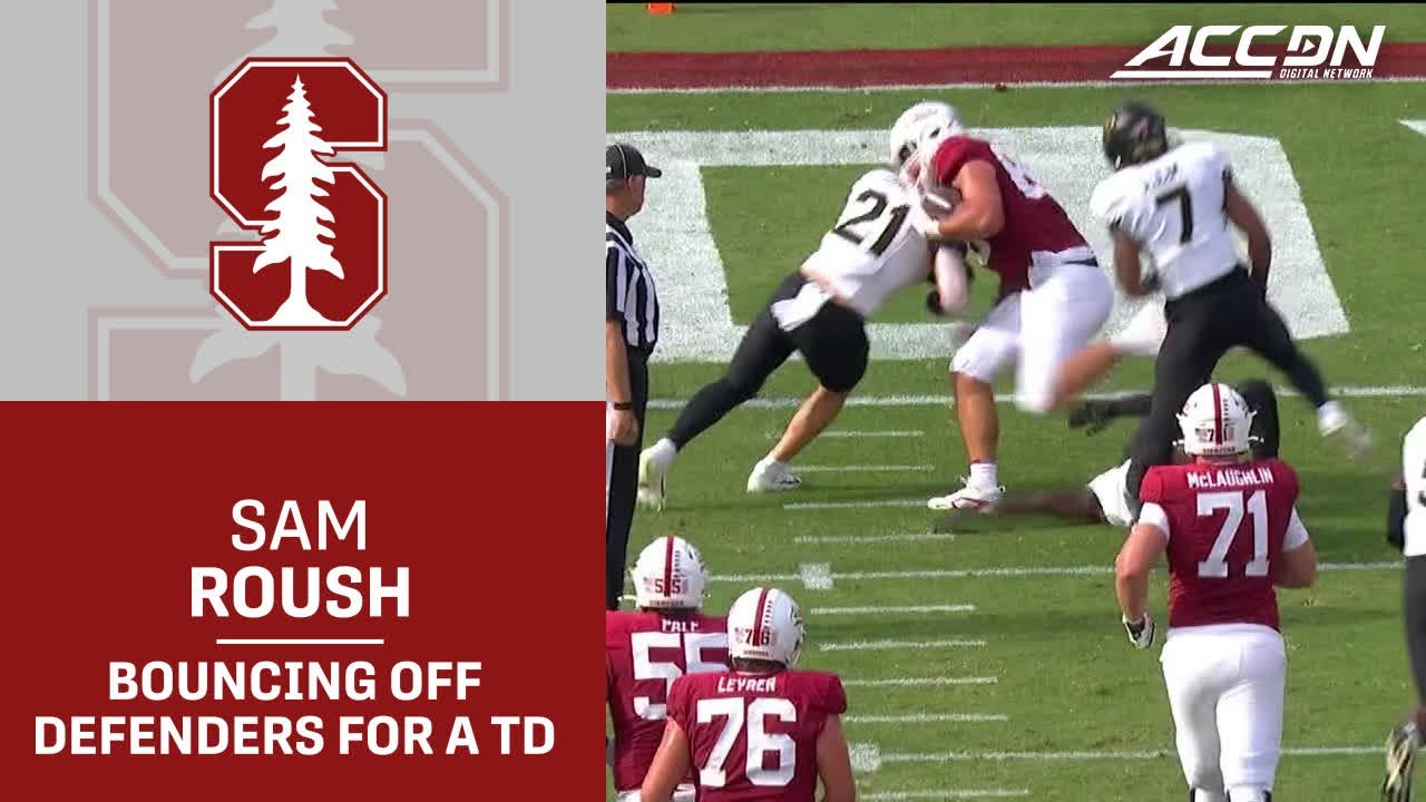 Stanford TE Sam Roush Refuses To Be Denied - YouTube