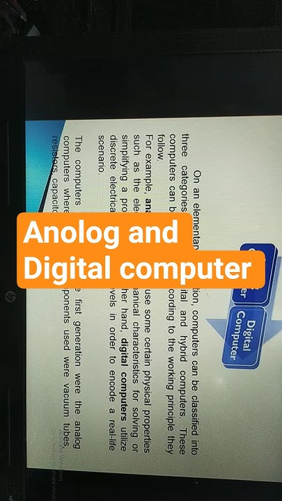 what is Analog and Digital computer Technology. ? - YouTube