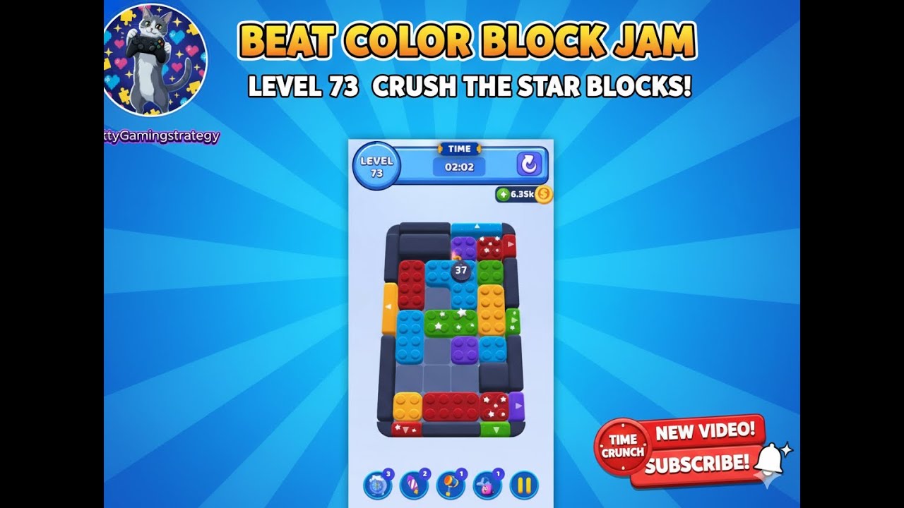 Color Block Jam Level 73: BEAT THE CLOCK! (Fast Strategy) - YouTube
