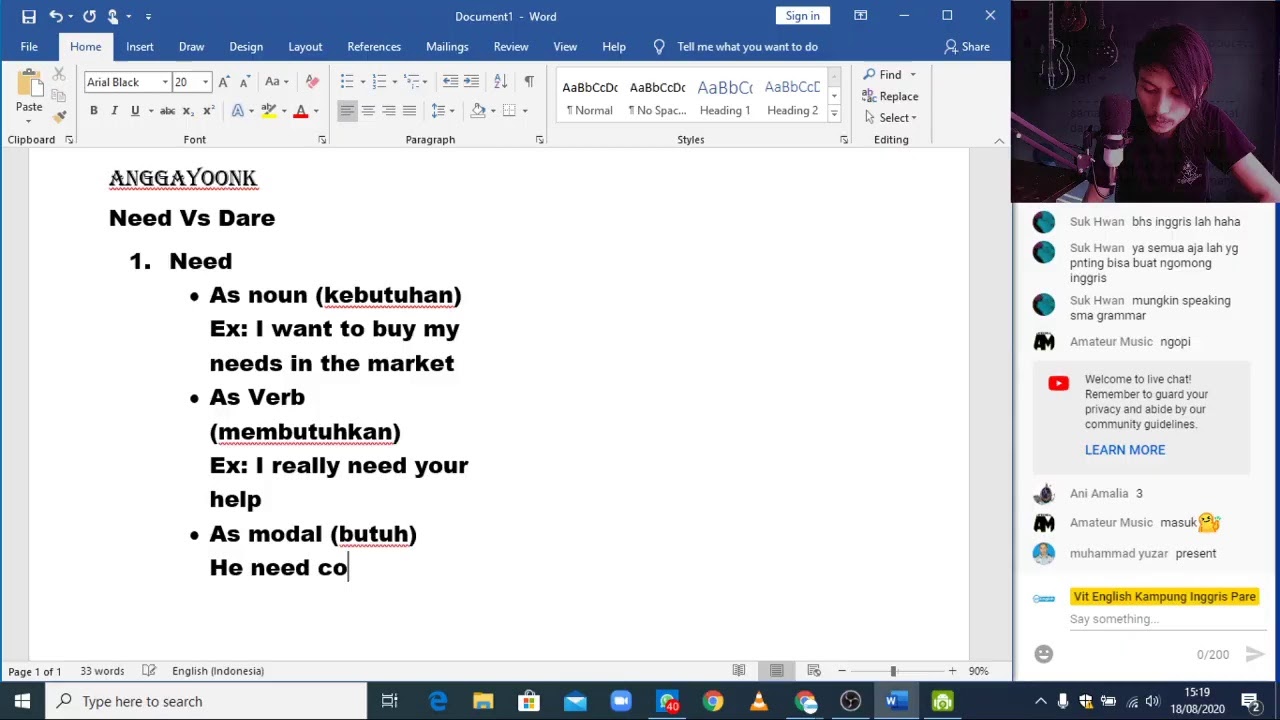 Live Streaming Vit English - He is back - YouTube