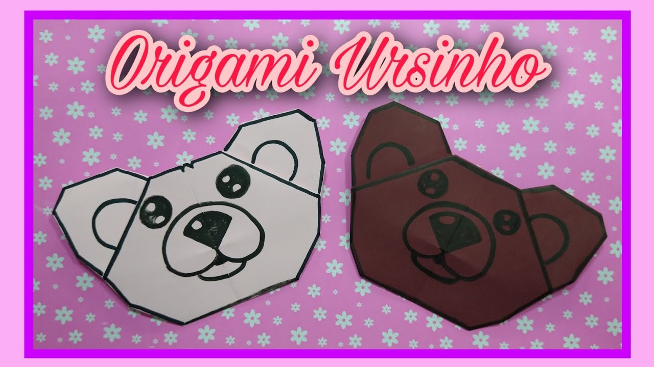 Origami Ursinho para iniciantes. - YouTube