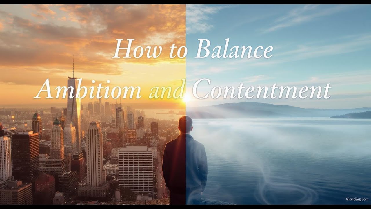How to Balance Ambition and Contentment - YouTube
