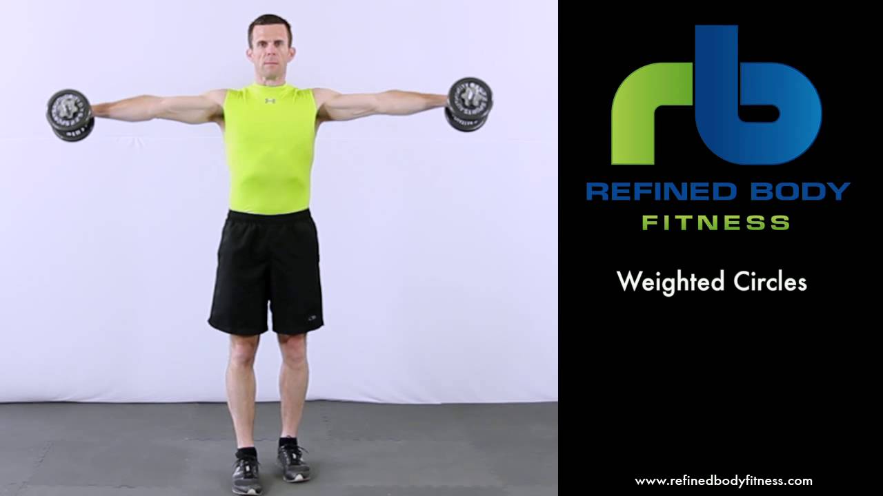 Weighted Circles Exercise Demonstration by Refined Body Fitness - YouTube