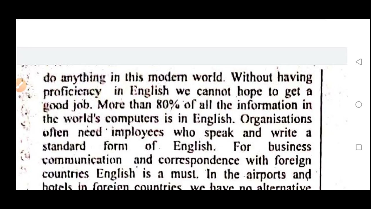 Paragraph Importance of Learning English - YouTube