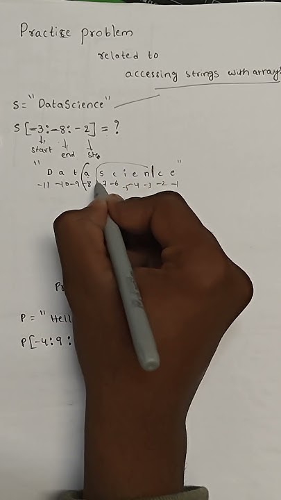 Accessing Strings Using Arrays in Python 😊 - YouTube