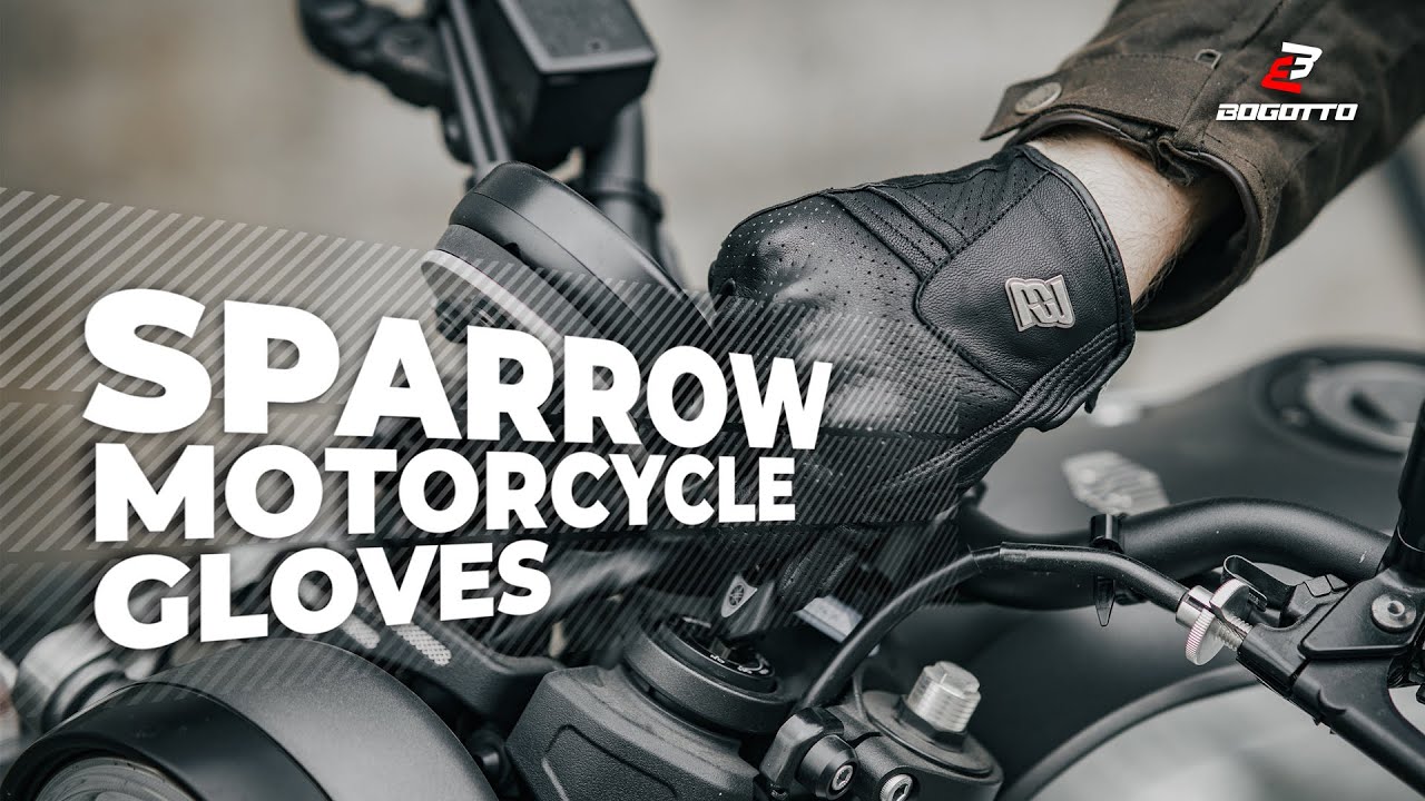 Bogotto Sparrow Motorcycle Gloves - YouTube