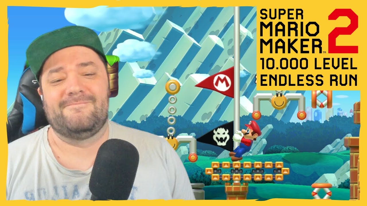 1569+ | 10K Endless RUN | 10000 Level Mario Maker 2 Challenge - YouTube