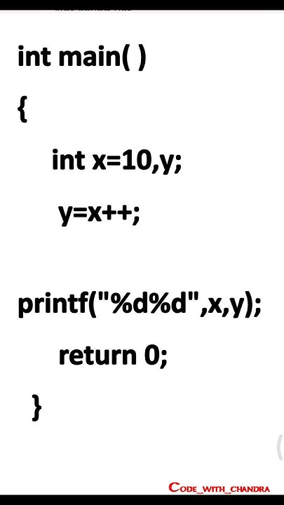 Interview question /C language - YouTube