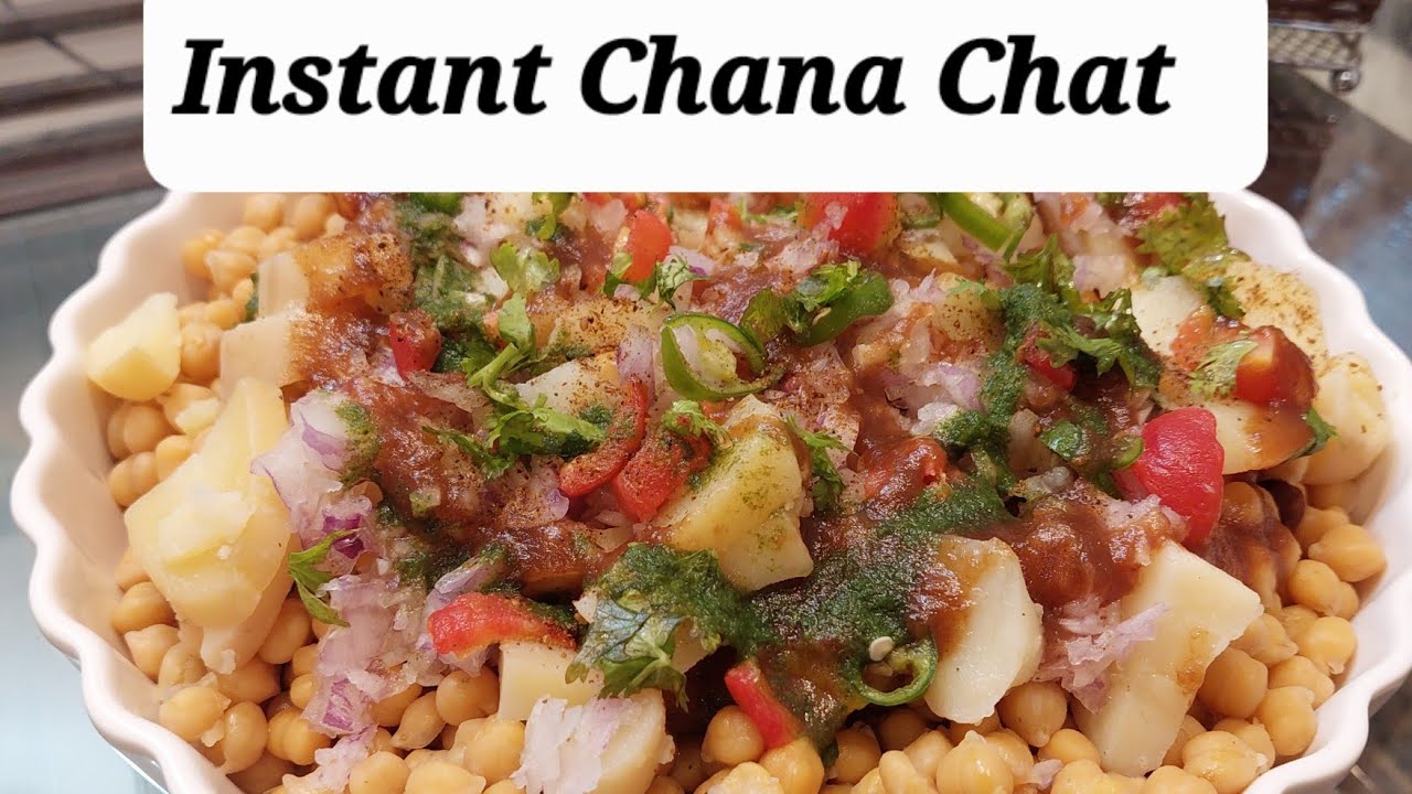 Instant chana chat recipe | Easy recipe of aalo chana chat by Rabi's ...