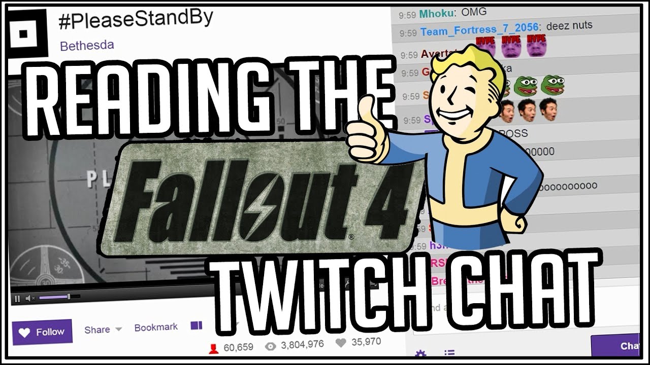 READING THE FALLOUT 4 TWITCH CHAT! (Fallout 4 Stream) - YouTube