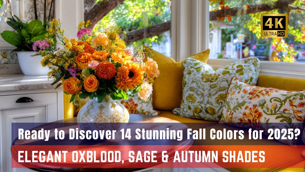 🍂Beautiful TOP 14 Fall Color Trends 2025 Inspiration | Elegant Oxblood ...